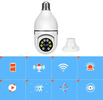 Speed-X Bulb Camera 1080p Wifi 360 Degree Panoramic Night Vision Two-W ...